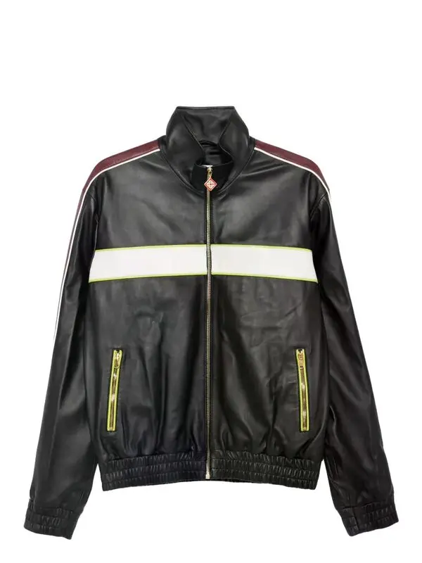 Casablanca Striped Zip Jacket - Black