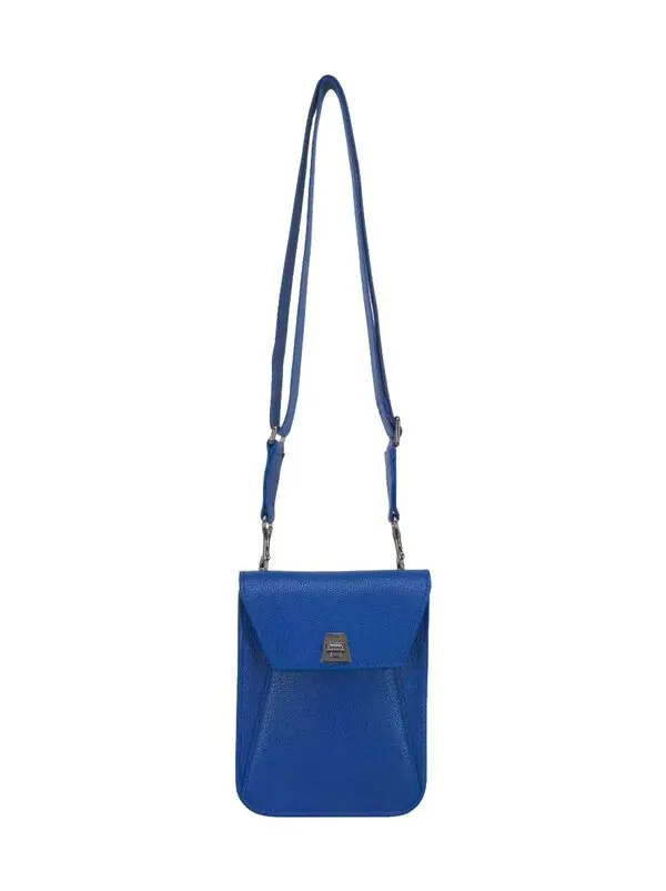 Akris Small Anouk Leather Crossbody Bag - Blue