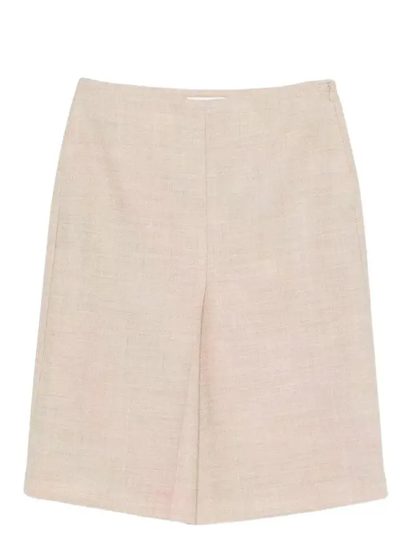 JOSEPH Duggan Tailored Knee Length Skirt - Neutrals