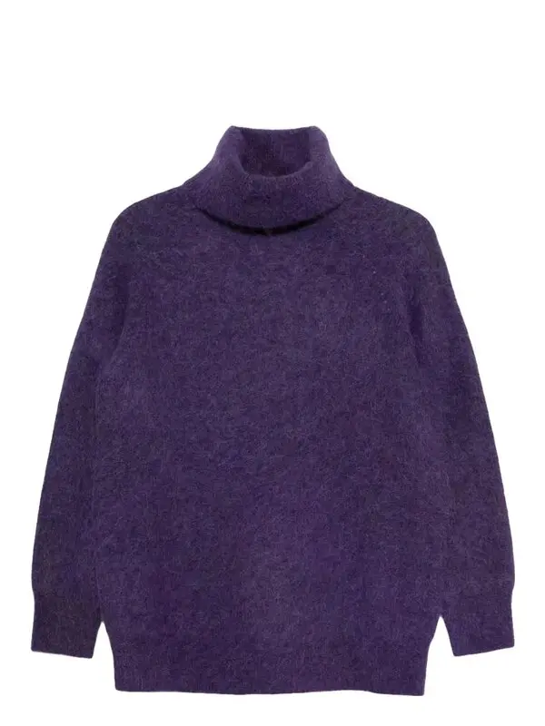 JOSEPH Meslay Roll-neck Sweater - Purple