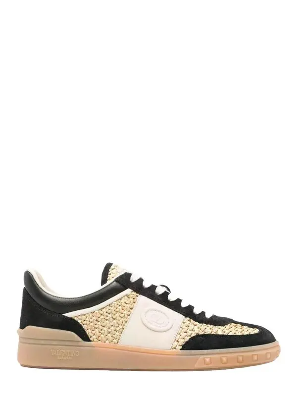 Valentino Garavani Upvillage Raffia Sneakers - Neutrals