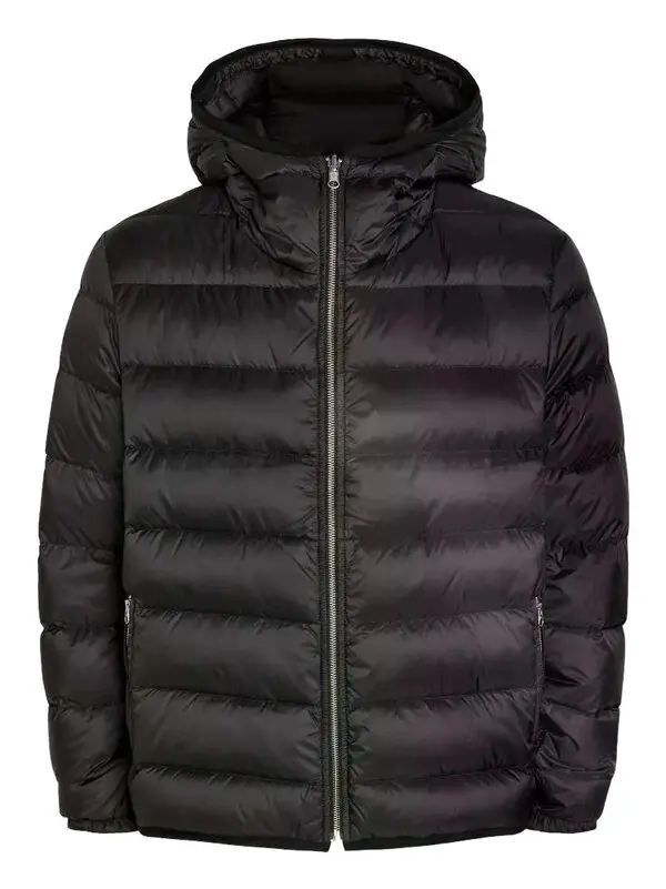 TEN C Hooded Puffer Jacket - Black