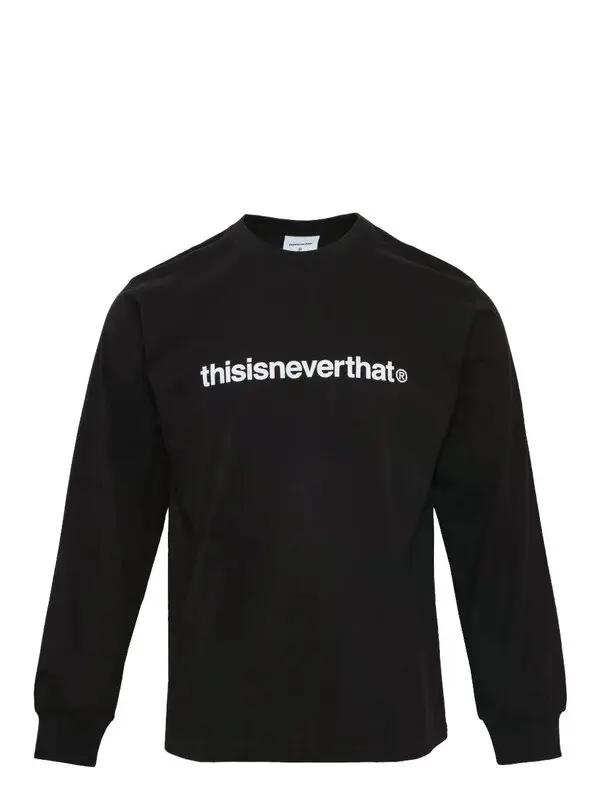 THISISNEVERTHAT Logo-print Long-sleeved T-shirt - Black