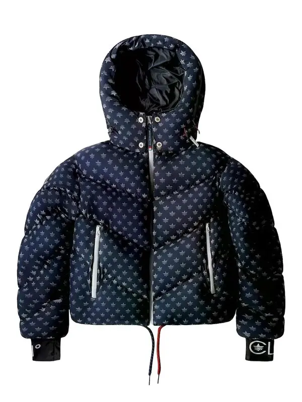 MALIBU Ditsy Puffer Jacket - Blue