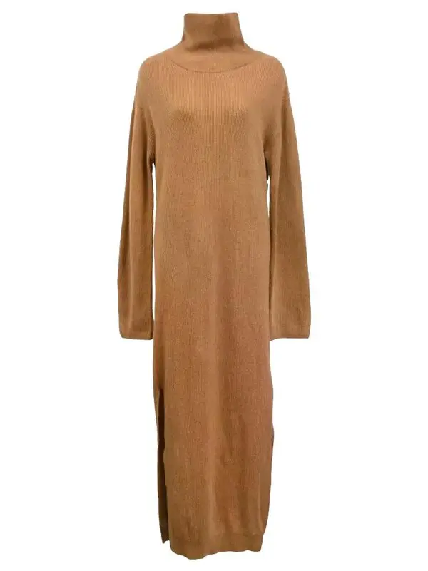 Nanushka Turtleneck Midi Dress - Brown