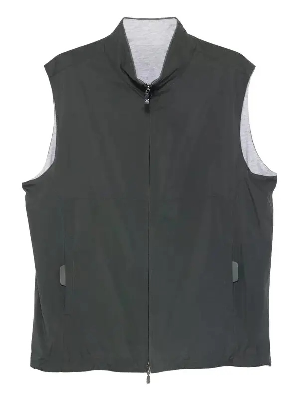 Corneliani Zip-up Sleeveless Gilet - Grey