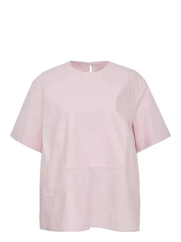JIL SANDER Short-sleeve Panelled Shirt - Pink