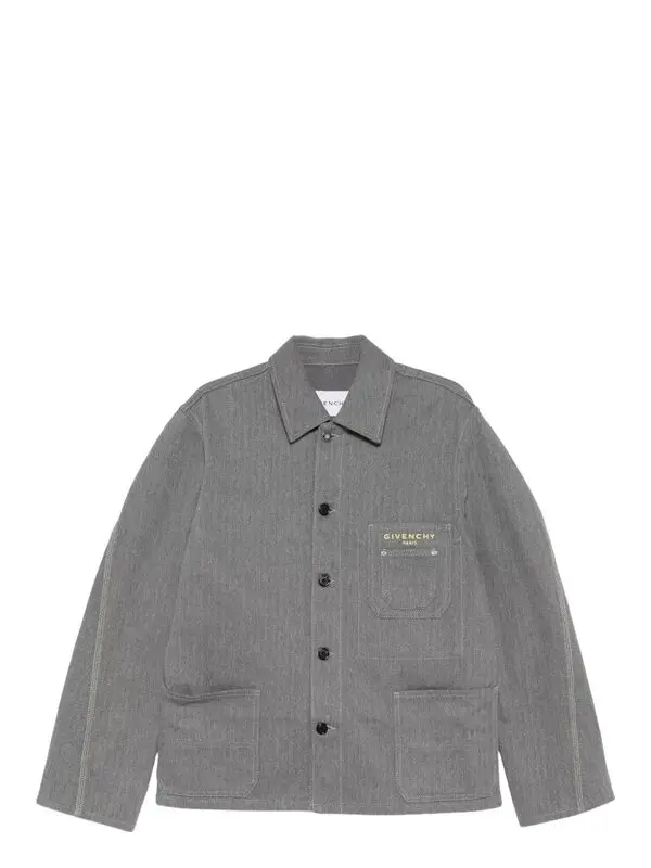 Givenchy Pocket Cotton Shirt Jacket - Grey