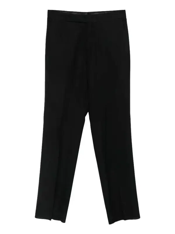 LARDINI Straight Trousers - Black