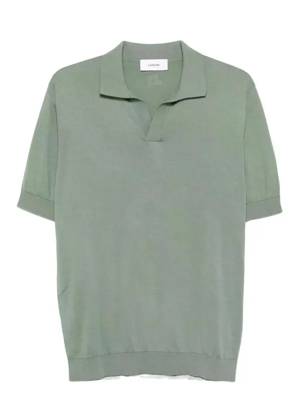 LARDINI Collared Polo Shirt - Green