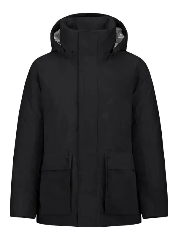Herno Hooded Jacket With Flap-pockets - Black