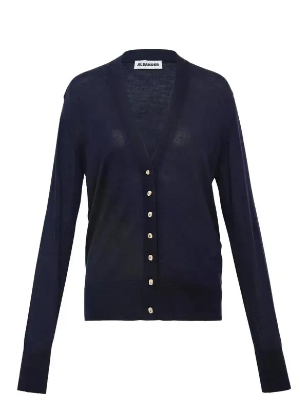 JIL SANDER V-neck Cardigan - Blue