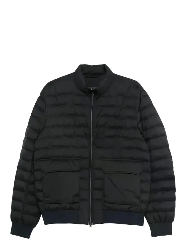 Herno Quilted Jacket With Pockets - Blue