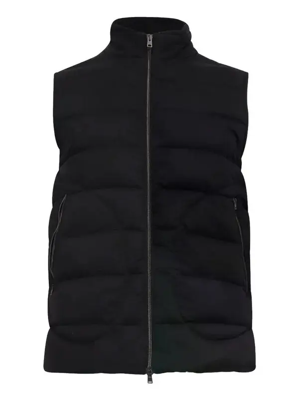 Herno Zip-fastening Puffer Gilet - Black