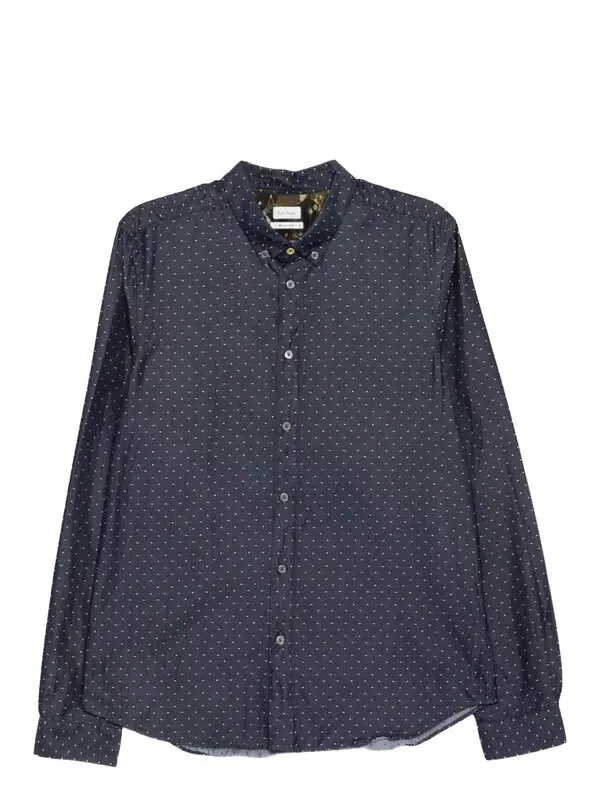 Paul Smith Dotted Cotton Shirt - Blue