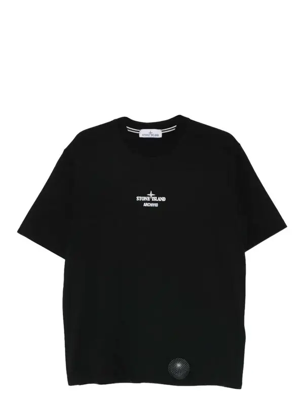 Stone Island Logo T-shirt - Black