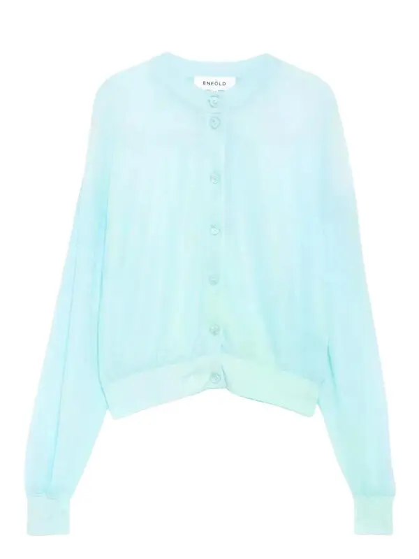 ENFOLD V-neck Cardigan - Blue