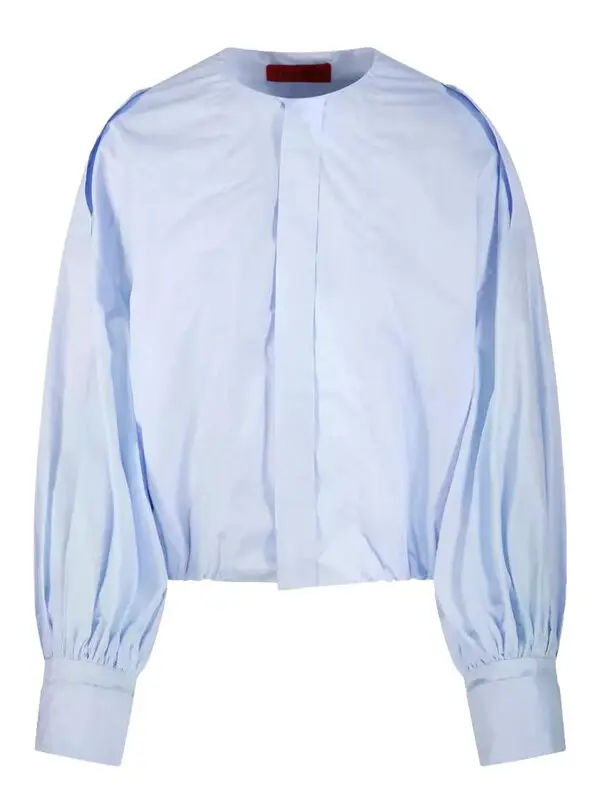 THELATEST Balloon-sleeve Shirt - Blue