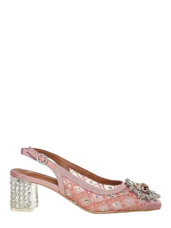 Kurt Geiger Embellished Heeled Pumps - Pink