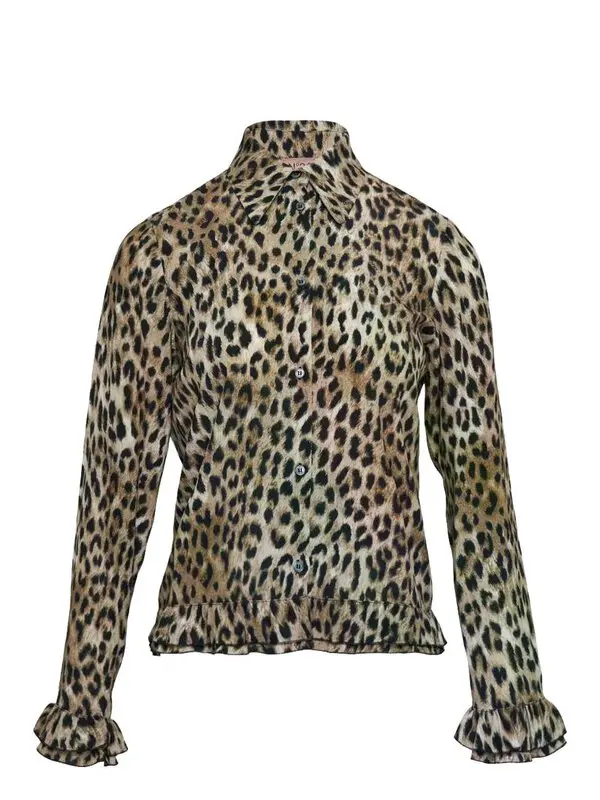N°21 Printed Long-sleeve Shirt - Neutrals