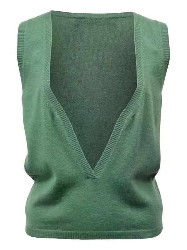 Marni V-neck Knitted Vest - Green