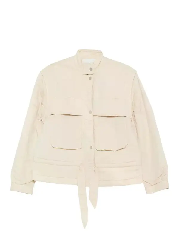 MARANT ETOILE Patch-pocket Tie Jacket - Neutrals