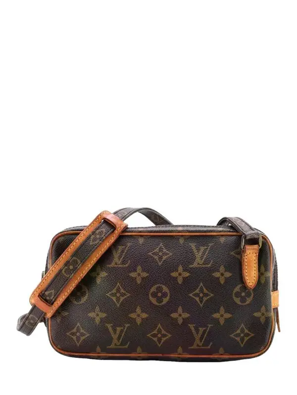 LOUIS VUITTON Pochette Marly Bandouliere Monogram Canvas Crossbody Bag - Brown