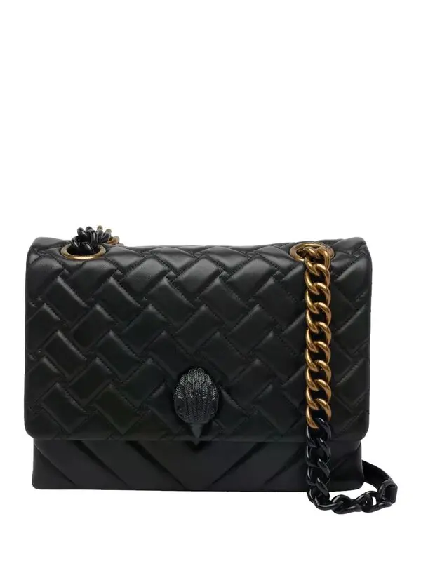 Kurt Geiger Large Quilted Kensington Shoulder Bag - Black