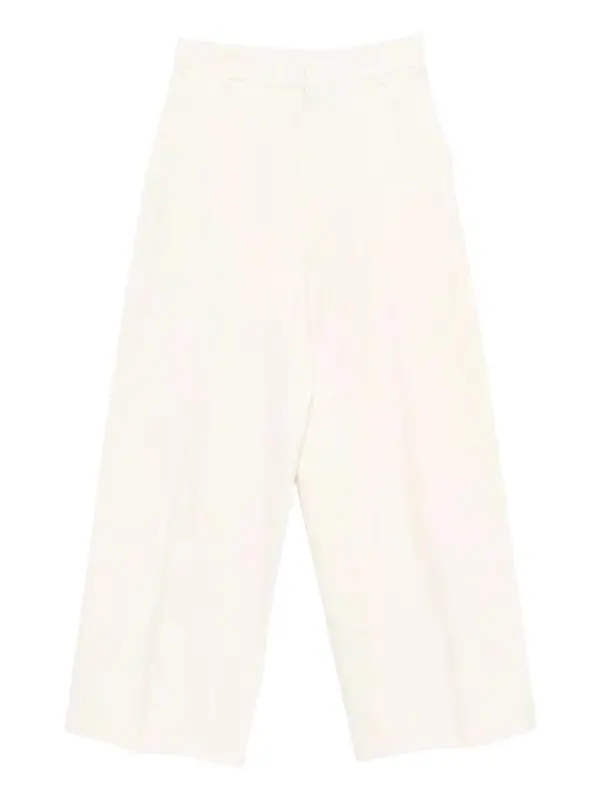 N°21 Woven Wide Leg Trousers - Neutrals