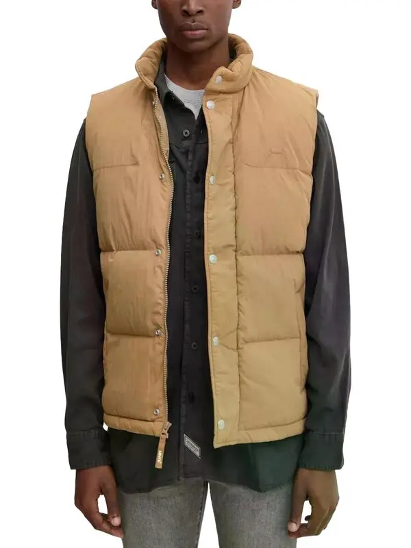 LEVI'S Rockridge Buttoned Quilted Gilet - Brown