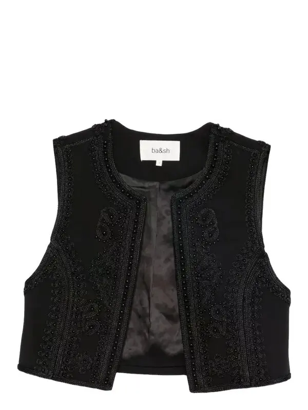 Ba&sh Beaded Embellished Jacket - Black