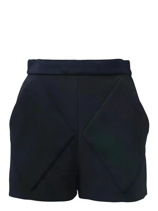 Balenciaga Panelled Mini Shorts - Black