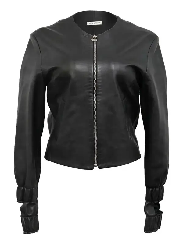 JW Anderson Cut-out Zip-up Jacket - Black