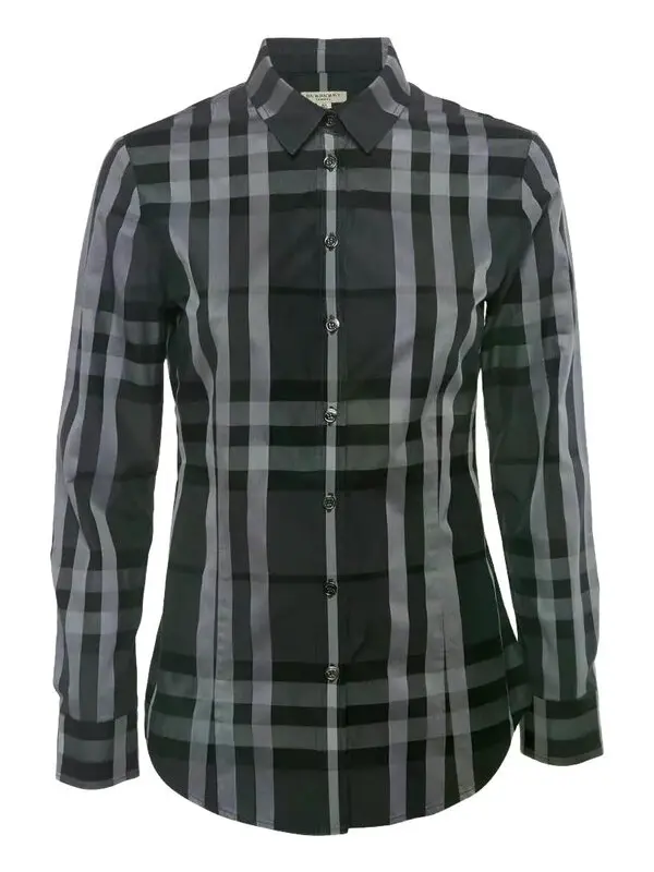 Burberry Cotton Check Shirt - Grey