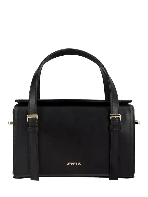 SOFIA Mini Belmondo Buckle Tote - Black