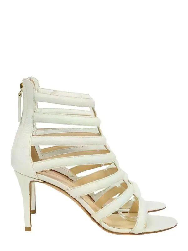 GIUSEPPE ZANOTTI Caged Stiletto Sandals - White