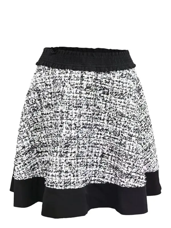 Sandro Tweed Mini Skirt - White