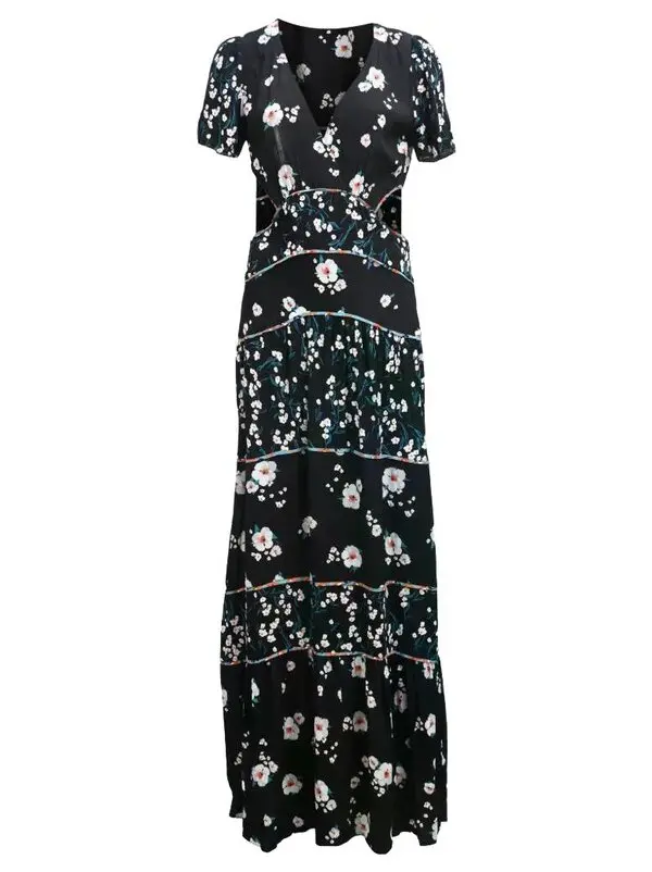Ba&sh Floral-print Maxi Dress - Black