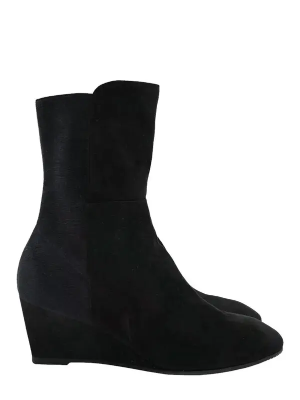 STUART WEITZMAN Beatrice Wedge Ankle Boots - Black