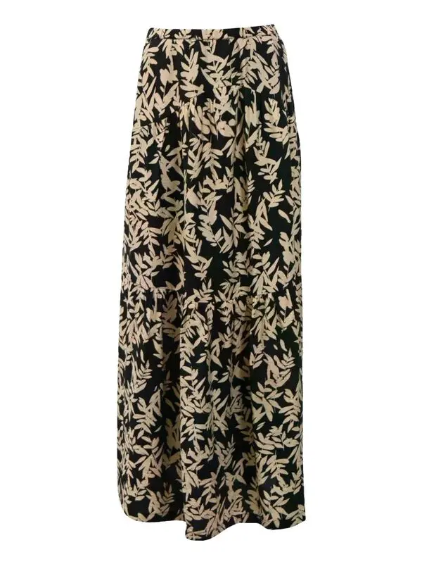 Ba&sh Tally Printed Maxi Skirt - Black
