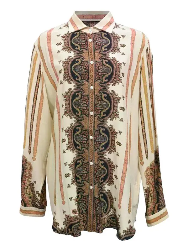 Etro Printed Button-down Shirt - Neutrals