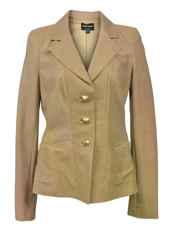 Giorgio Armani Single-breasted Piping Blazer - Neutrals