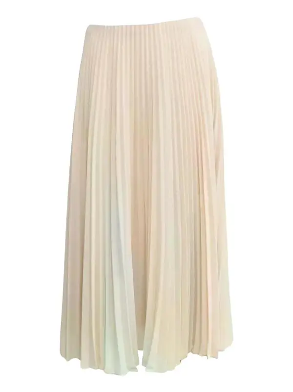Theory Pleated Midi Skirt - Neutrals