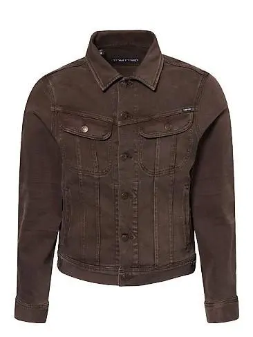 TOM FORD Icon Cotton Cord Denim Jacket - Dark Chocolate