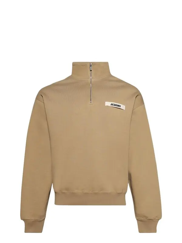 Jacquemus Grosgrain Logo Sweatshirt - Beige