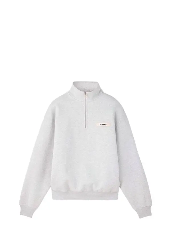 Jacquemus Grosgrain Logo Sweatshirt - Gray