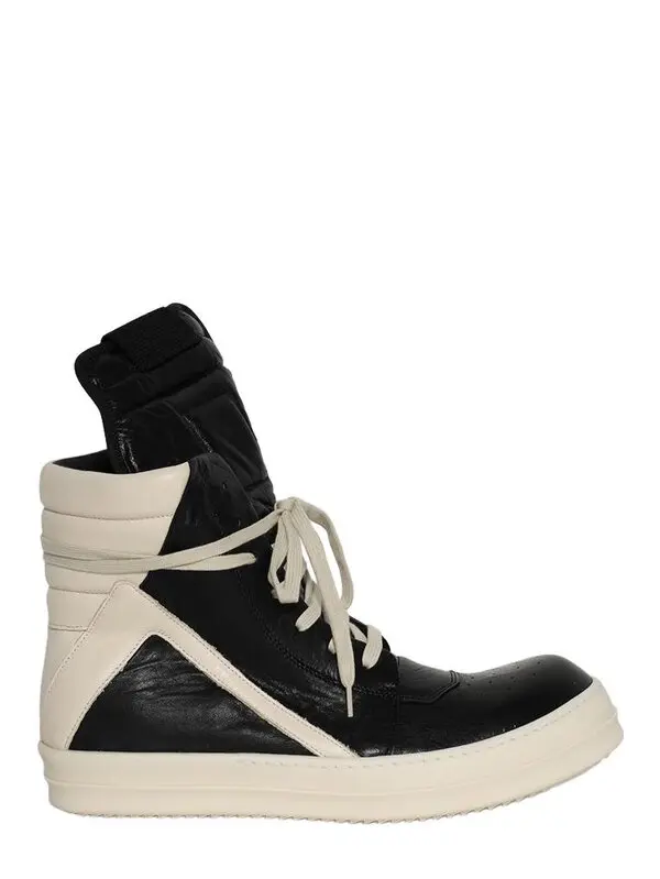 Rick Owens Temple Geobasket High-top Sneakers - Black