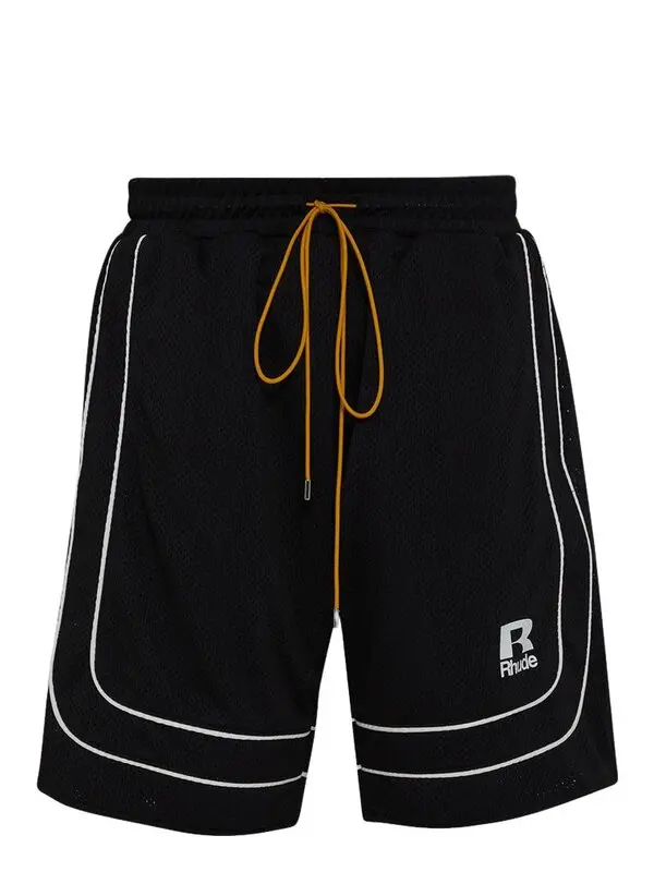 Rhude Baggy Mesh Basketball Short - Black