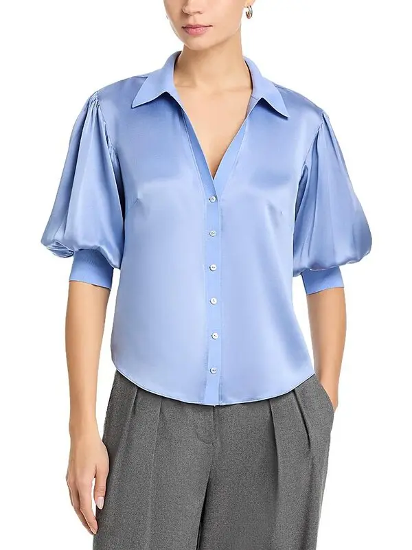 Cinq À Sept Weiley Silk Top - Lilac Opal