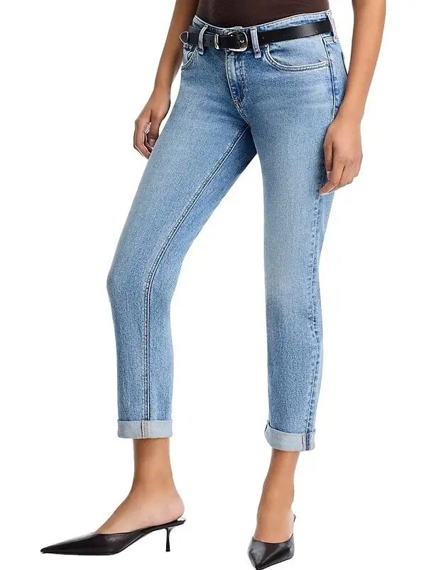 Rag & Bone Dre Low Rise Slim Boyfriend Jeans - Redwood
